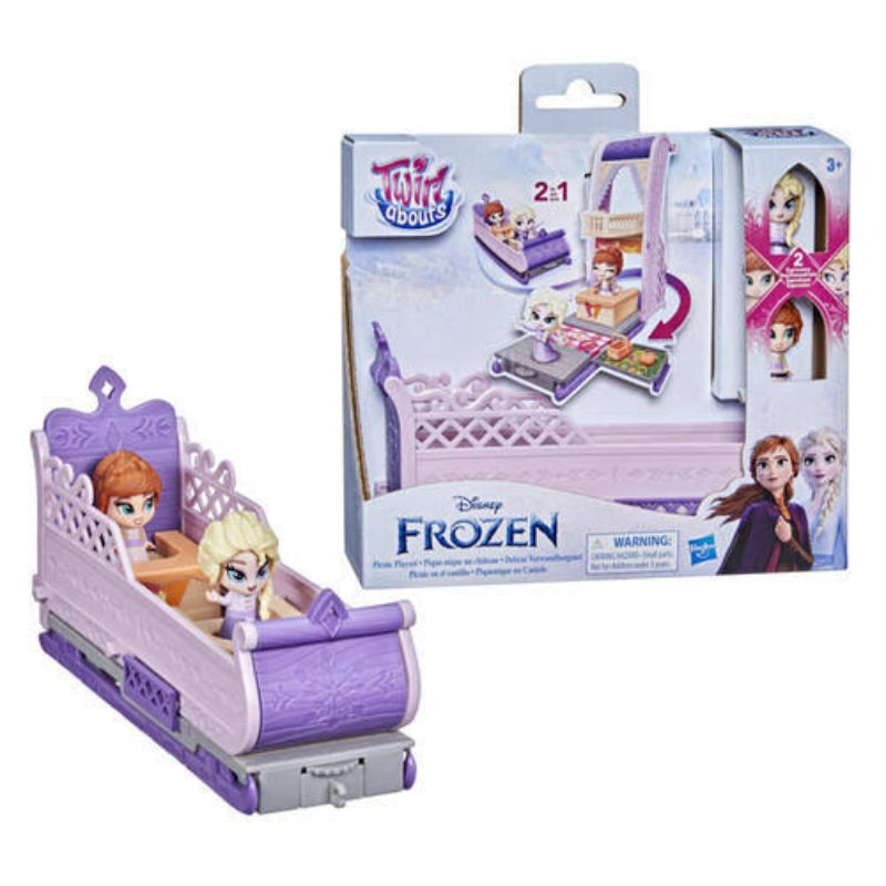 Disney Frozen 2 Twirlabouts Picnic Playset Sled-to-Castle with Elsa and ...