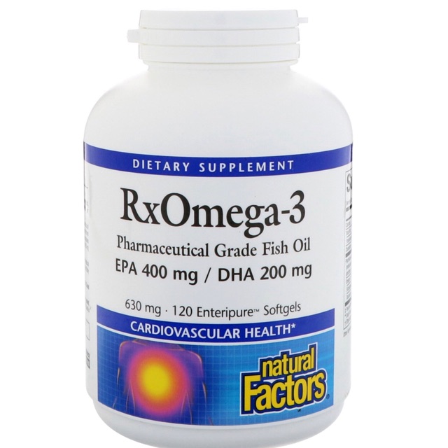 RxOmega-3 is a pharmaceutical-grade fish oil 120softgels | Shopee Thailand