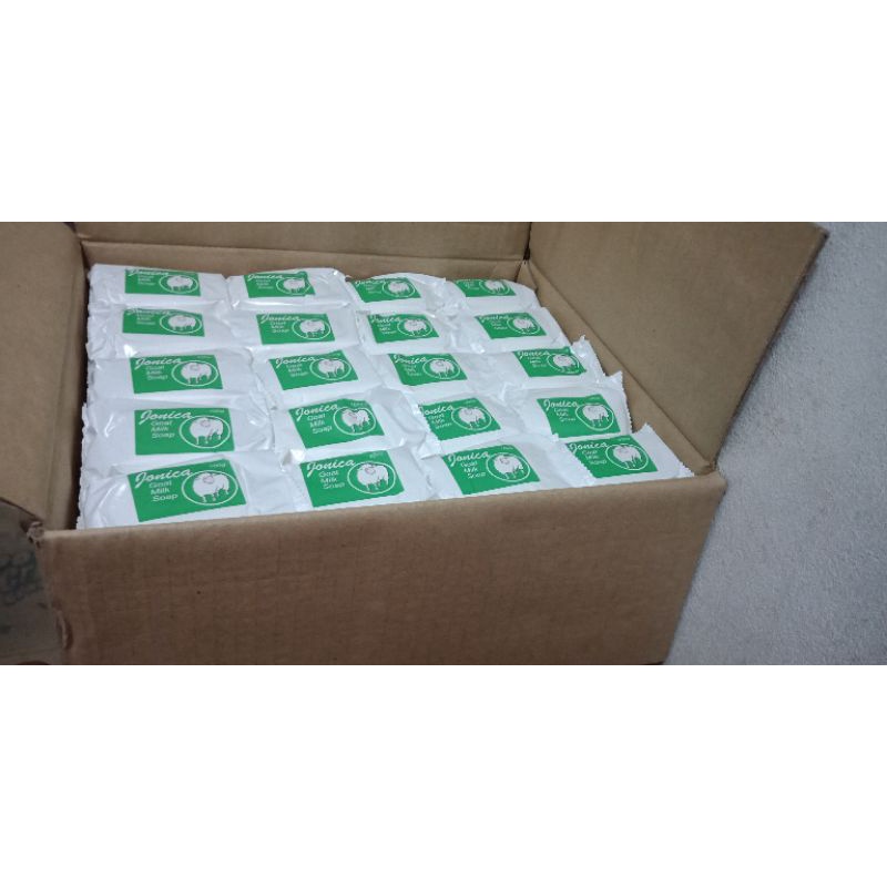 (ยกลัง 100 ก้อน) สบู่นมแพะ โจนิก้า (100 กรัม/ก้อน) Jonica Goat Milk ...