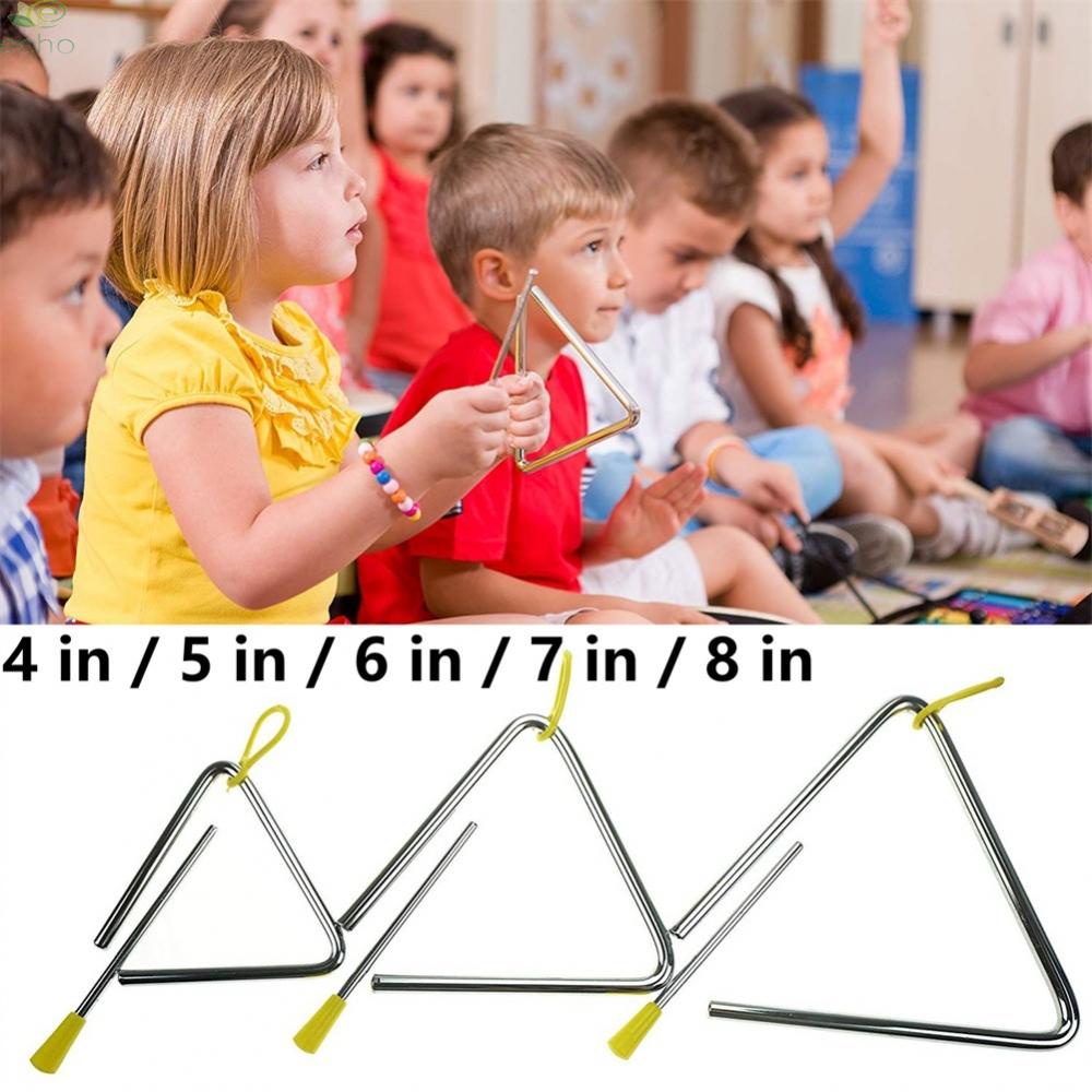 ECHO- ~【Instrumento musical】4-8 Inch Metal Musical Triangle Steel ...