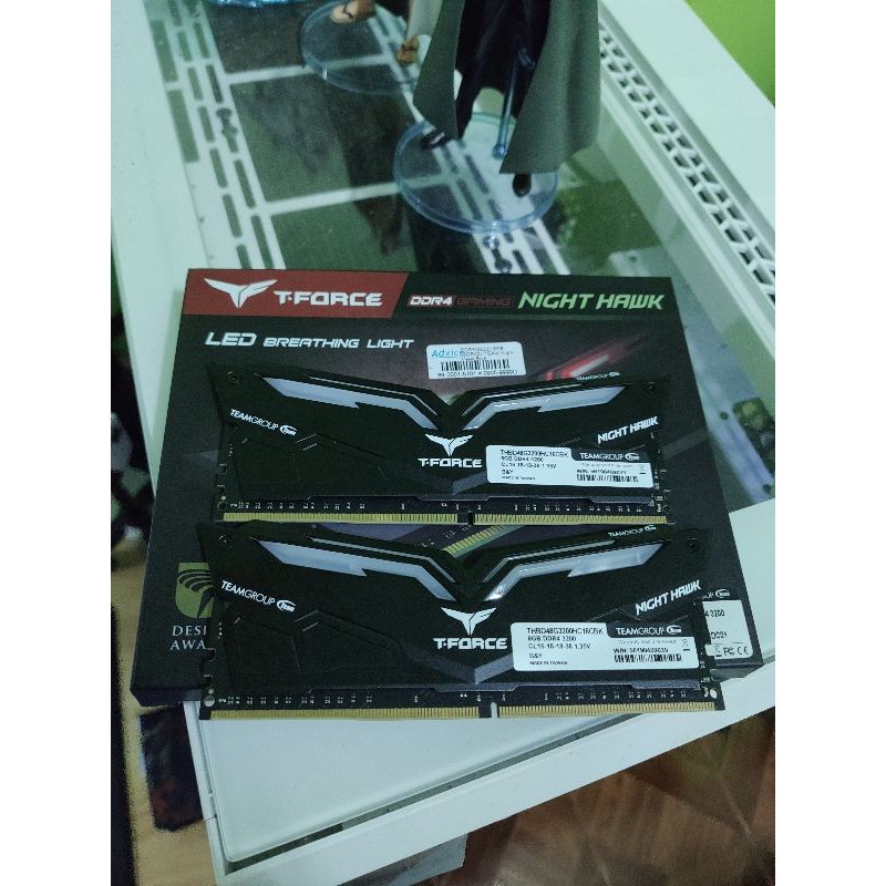 แรม DDR4 Team Night Hawk 8GB x 2 (3200) | Shopee Thailand