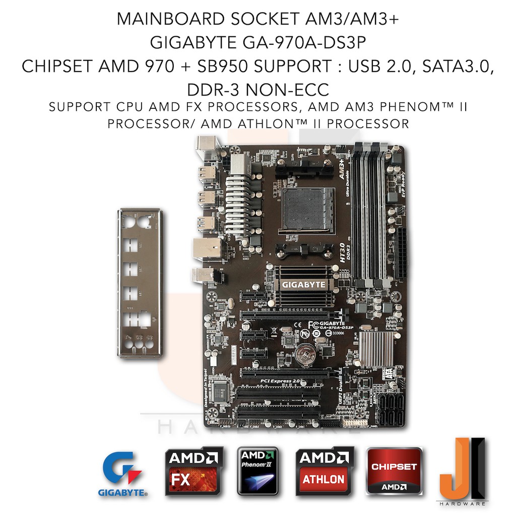 Mainboard Gigabyte GA-970A-DS3P AM3/AM3+ (Support AMD AM3+ FX/ Phenom ...