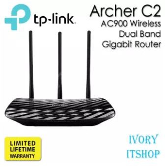 TP-Link AC900 Wireless Dual Band Gigabit Router รุ่น Archer C2 ...
