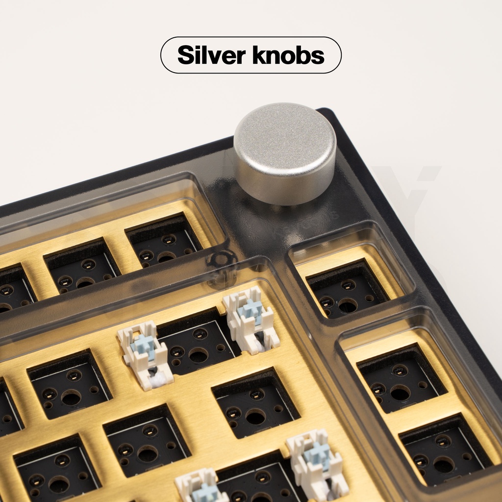 ปุ่ม Knob NJ80 NJ98 ทรงกลมแบน 6 สี คีย์บอร์ด Custom Keyboard สำหรับ ...