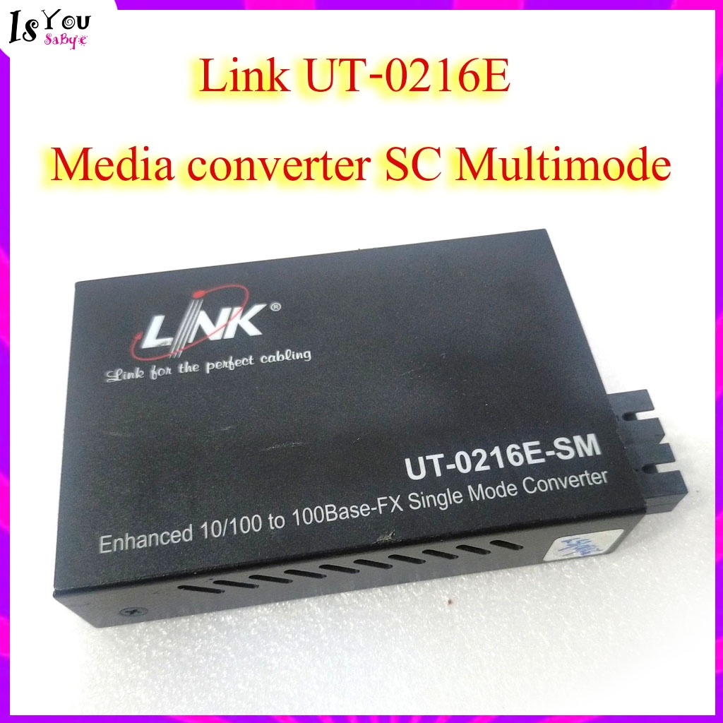 Link UT-0216E -SM Enhanced 10/100 to 100ase-FX Single Mode Converter ...