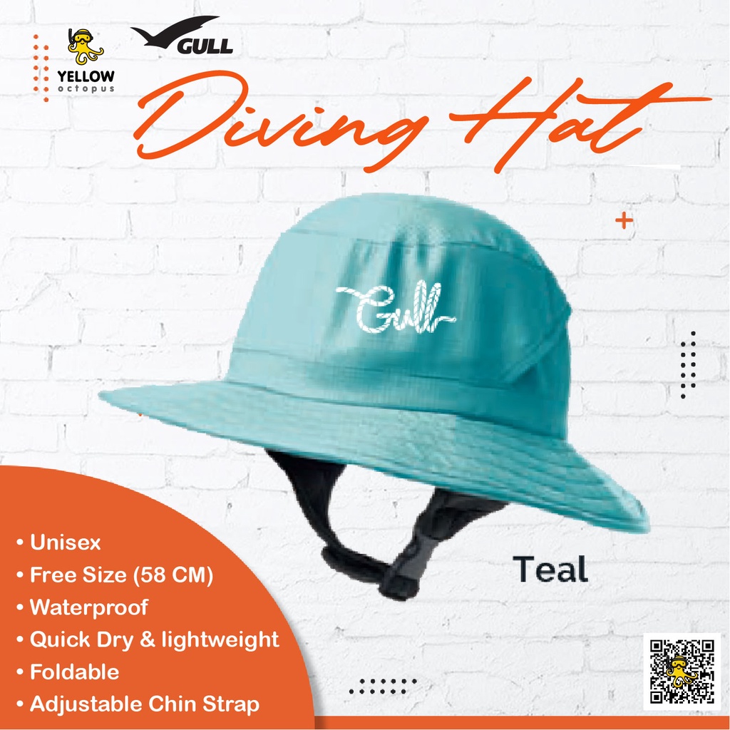 Gull Diving Hat (หมวกกันแดดแห้งเร็ว) | Shopee Thailand