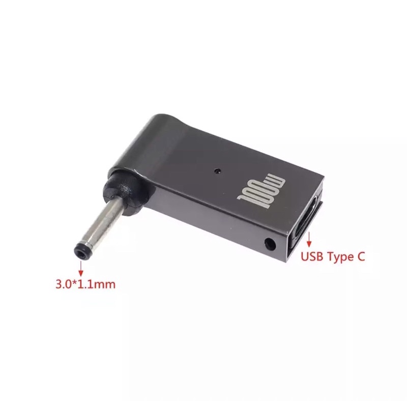 65W USB Type C To Dc Power Jack Connector USB C To Universal Laptop ...