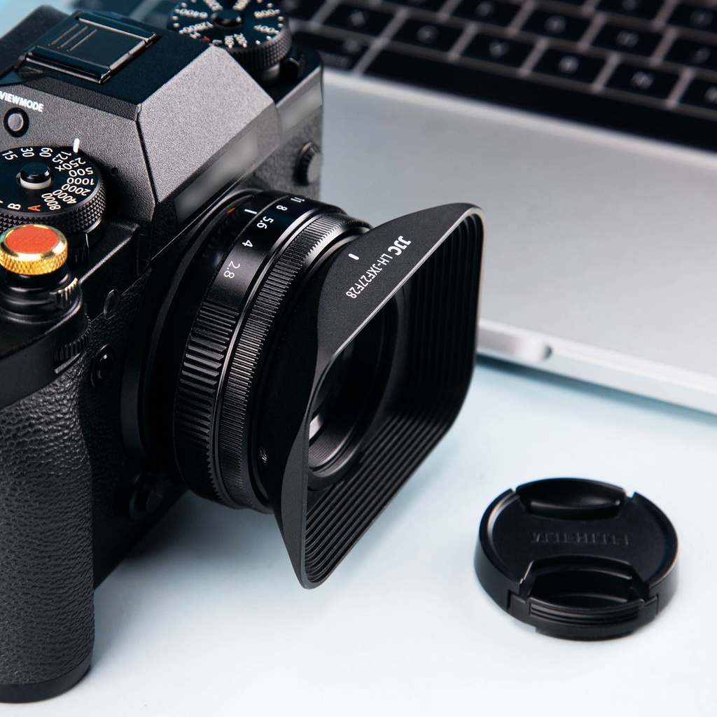 JJC LH-JXF27F28 อลูมิเนียมสแควร์เลนส์เปลี่ยน LH-XF27 สำหรับ Fuji ...