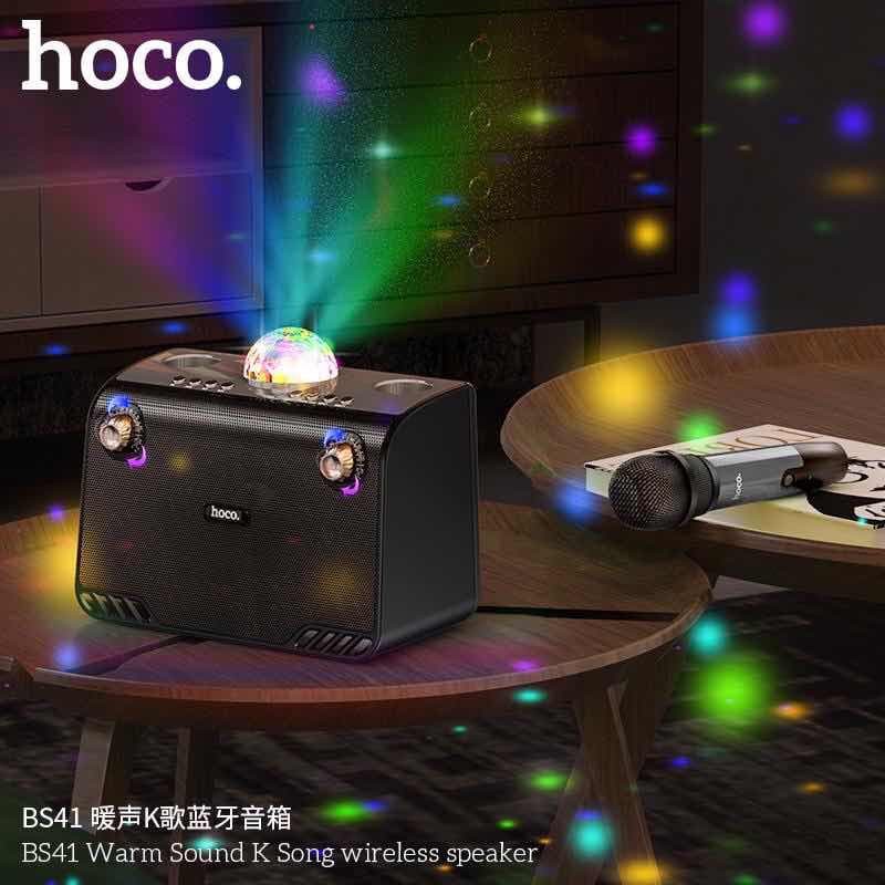 Hoco BS41 Warm Sound BT V5.0 ลำโพงไร้สายพร้อมแบตเตอรี่ 2400mAh รองรับ USB | Shopee Thailand