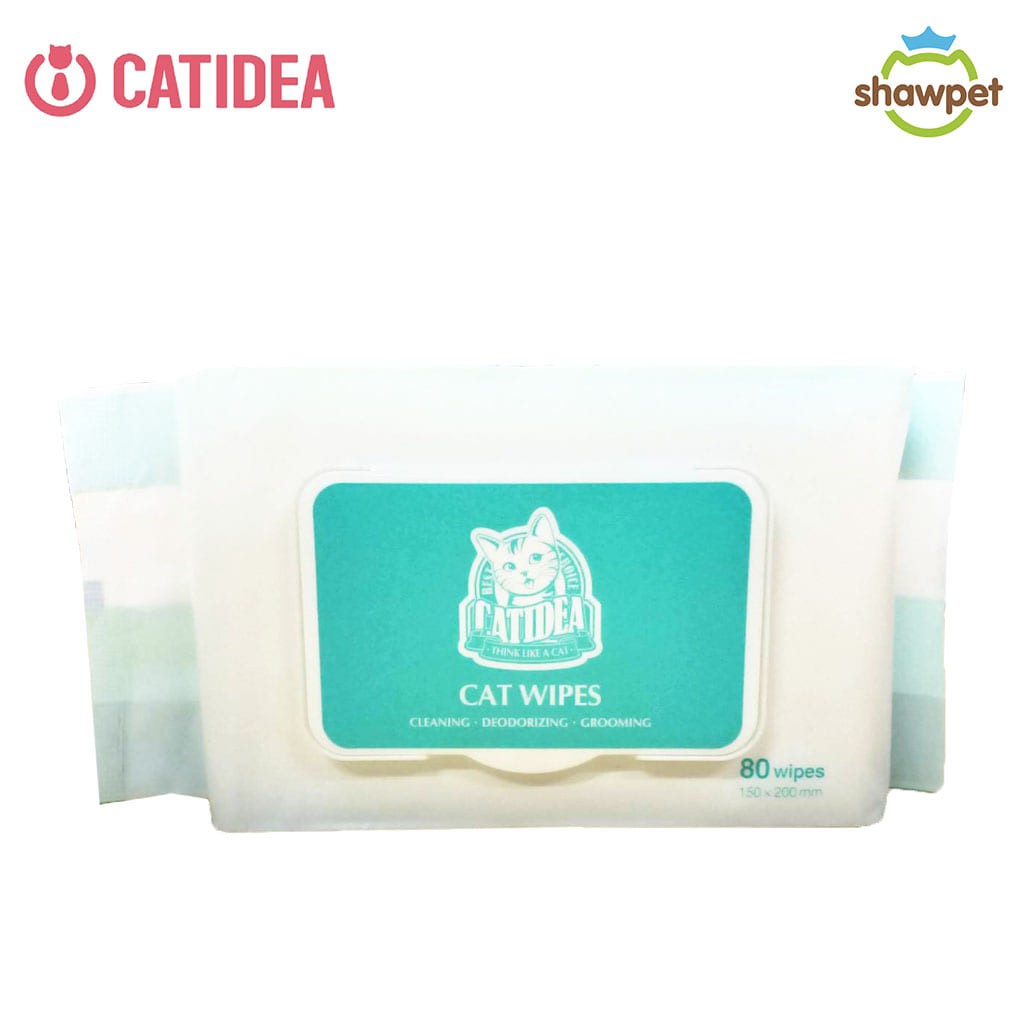 Catidea ทิชชู่เปียกแมวและสุนัข จำนวน 80 ชิ้น | Shopee Thailand