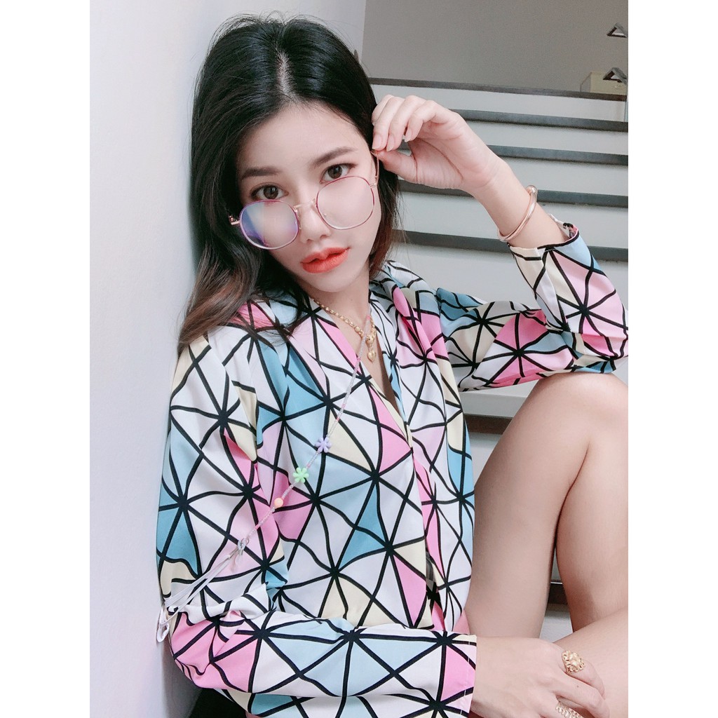 แว่นกรองแสง phariya_glasses Blue Block สีม่วงเข้ม ทรงหยดน้ำ แว่นสายตา ...