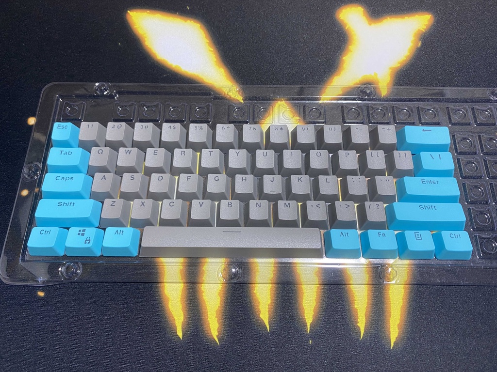 RK 61 Keycaps PBT Material OEM profile Backlit Two-Color Mechanical ...