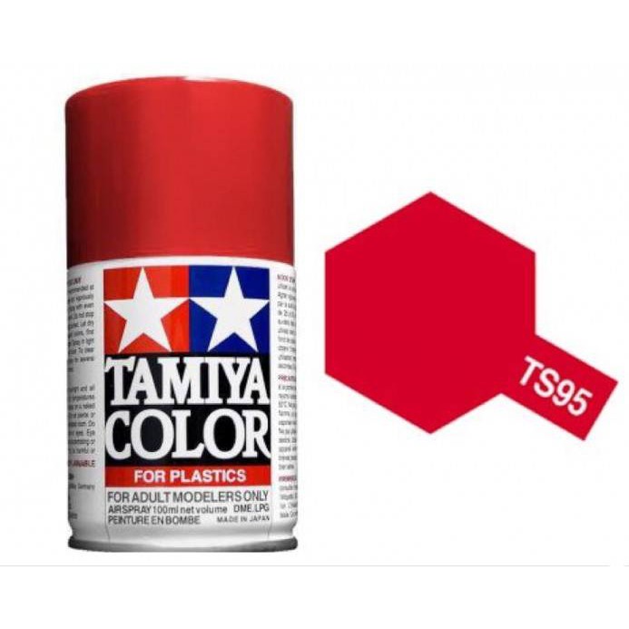 TAMIYA 85095 TS-95 PURE METALLIC RED (GLOSS) สีสเปรย์ทามิย่า พ่นงาน ...