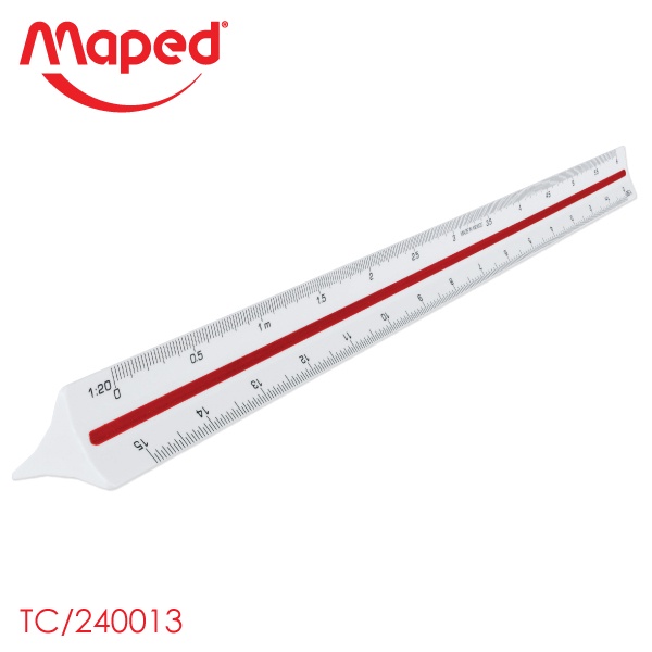 Maped Technic Scale Ruler ไม้บรรทัดสเกล 1:20-1:100 TC/240013 | Shopee ...