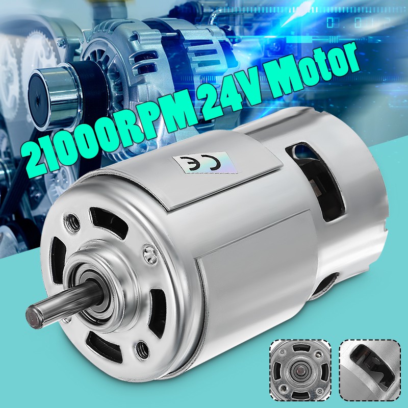 Dc 24V 15000RPM มอเตอร์ไฟฟ้าแรงบิด ความเร็วสูง DC 775 และมอเตอร์ DC 1 ...