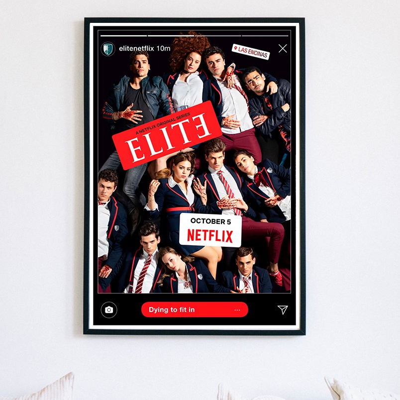 ELITE Posters โปสเตอร์ซีรีย์ เล่ห์ร้ายเกมไฮโซ ออริจินอลซีรีส์สัญชาติ ...
