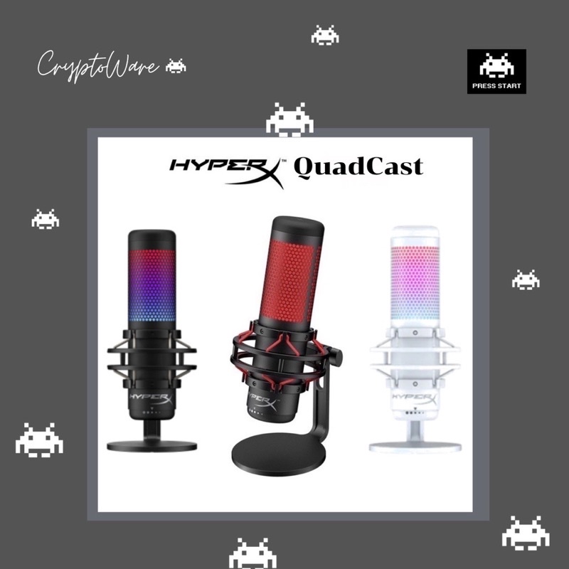 [ประกันศูนย์ไทย 2 ปี] HyperX QuadCast สำหรับ Gaming streaming (model hx ...