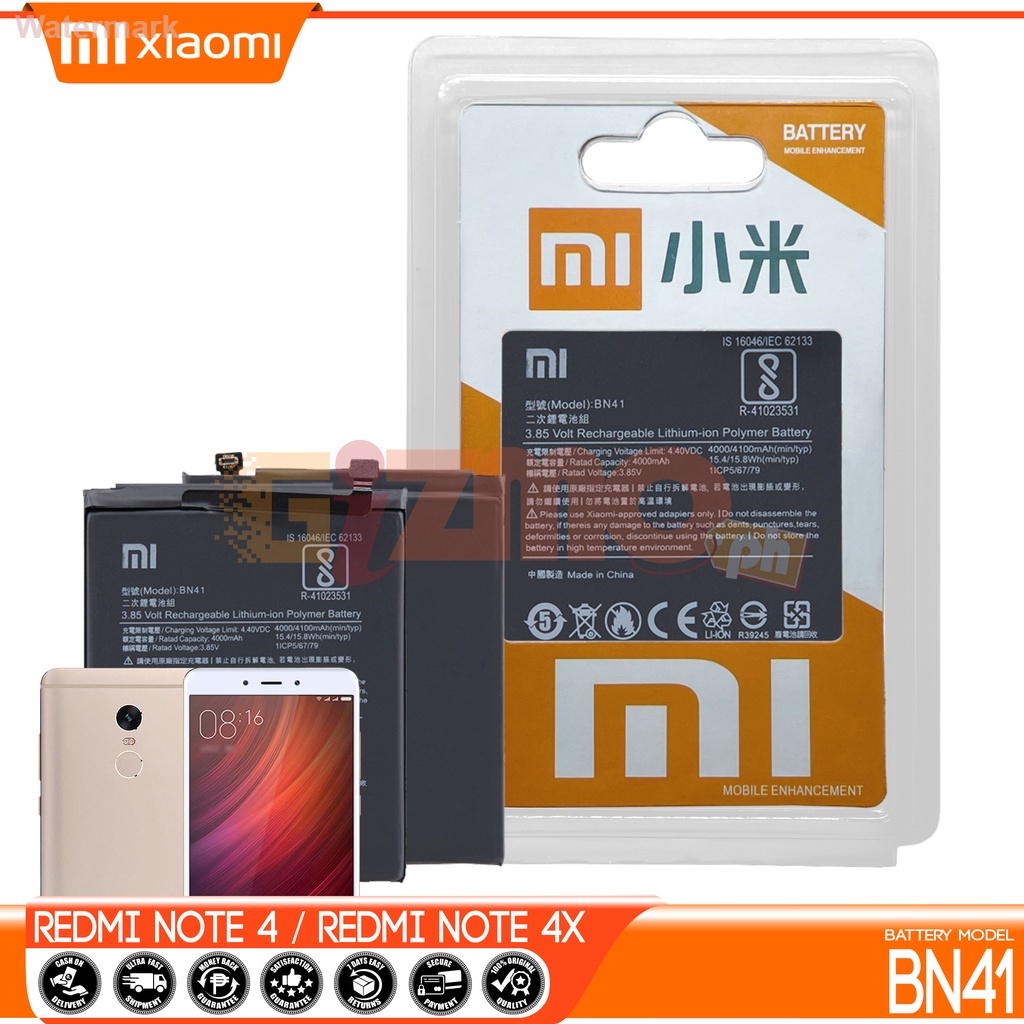 แบตเตอรี่ XIAOMI REDMI NOTE 4 รุ่น BN41 4100mAh | Shopee Thailand