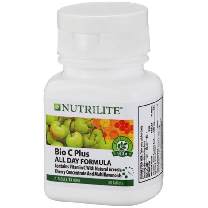 Amway nutrilite Bioc Plus วิตามินซี พลัส แอมเวย์ 60เม็ด Exp. 03/24 ...