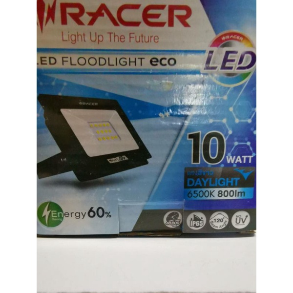 RACER LED FLOODLIGHT ECO โคมสปอร์ตไลท์ 10วัตต์ | Shopee Thailand