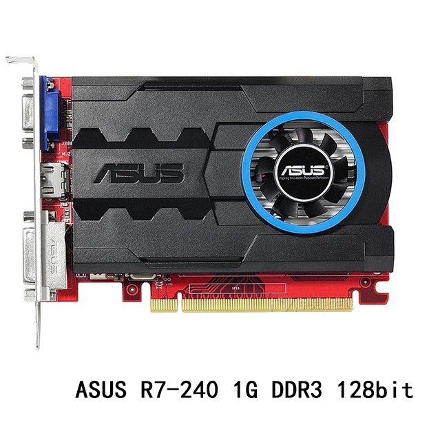 ใช้ ASUS R7 240 250 260X 360 2GB กราฟิกการ์ด NVIDIA กราฟิกการ์ดเกม DDR5 ...