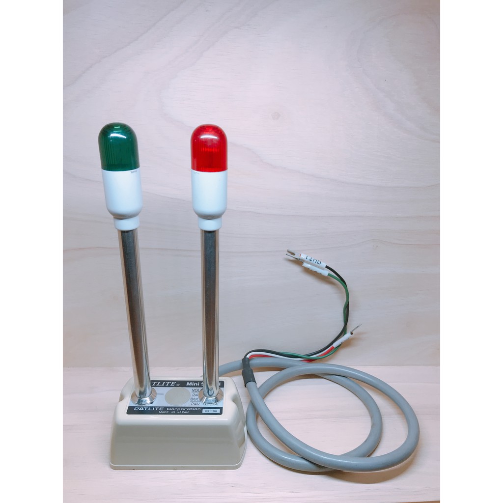 PATLITE MODEL 03110W R/G MINI SIGNAL 24V AC/DC 0.11A (Used) | Shopee ...