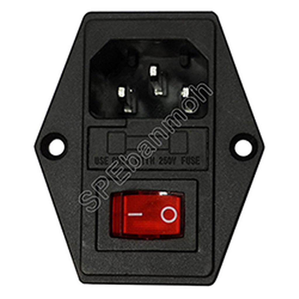 [ 1ชิ้น ] JHAC-001 / AS-10E เต้ารับ AC Socket ขั้วปลั๊ก เต้าเสียบ AC ...