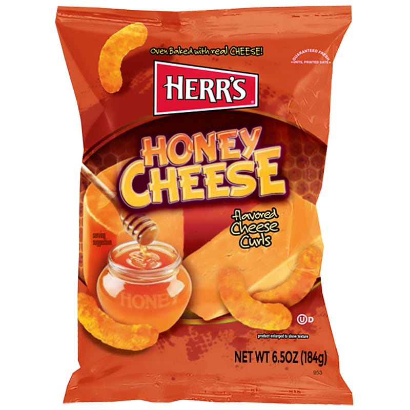 HERR’S USA เฮอร์ส อเมริกา ข้าวโฟดอบกรอบรสชีส Baked Cheese Curls / Bacon ...