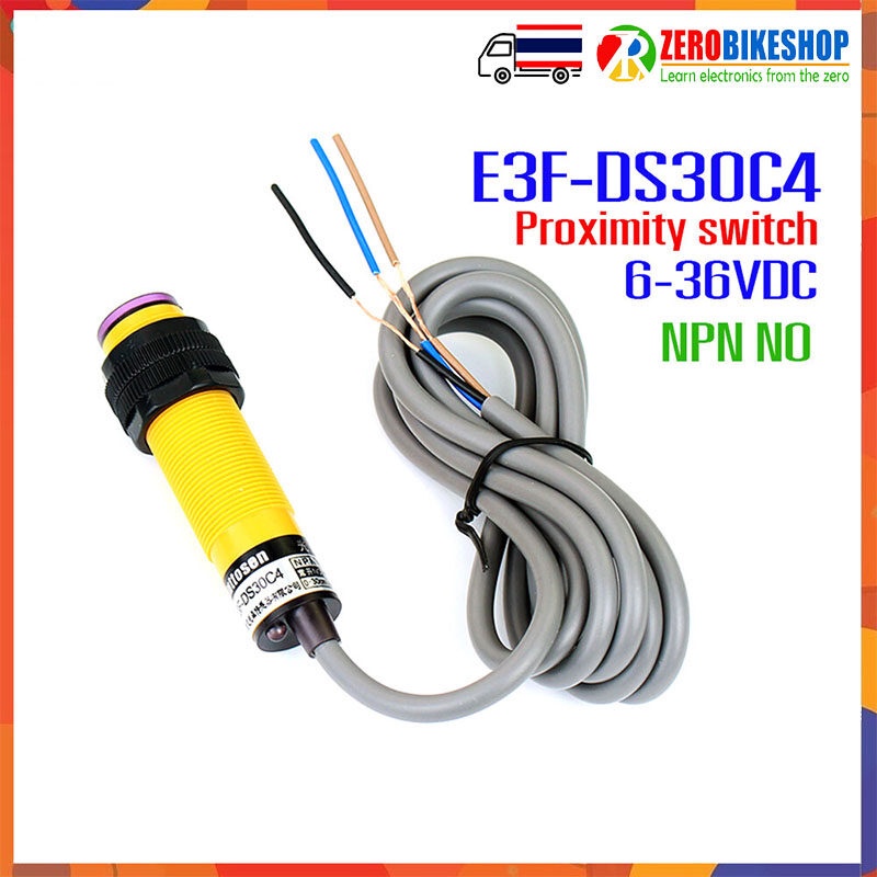 E3f Ds30c4 E3f Ds30c2 เซนเซอร์ตรวจจับวัตถุ ด้วยแสงอินฟาเรด Npn 3 Line 6