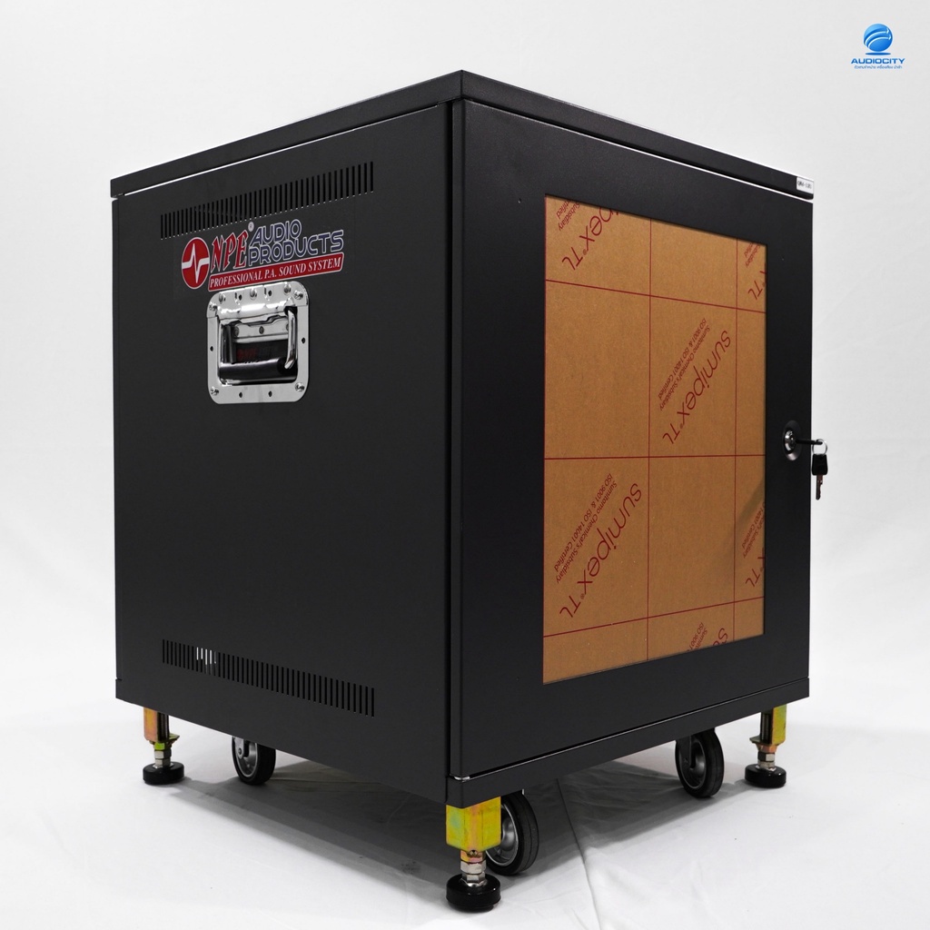 NPE QRd-12U,16U Rack ตู้เก็บเครื่องเสียงทำจากเหล็ก12U,16U 2ฝาหน้าใส ...