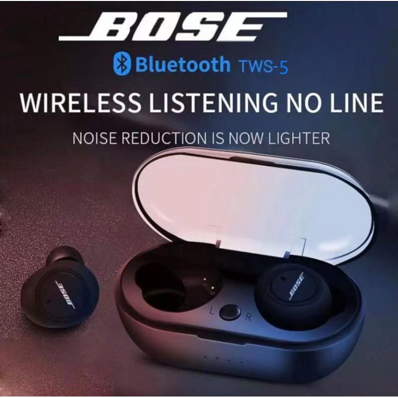 b*se TWS5 หูฟังบลูทูธ 5.0+EDR TWS หูฟังไร้สายกันน้ำ | Shopee Thailand