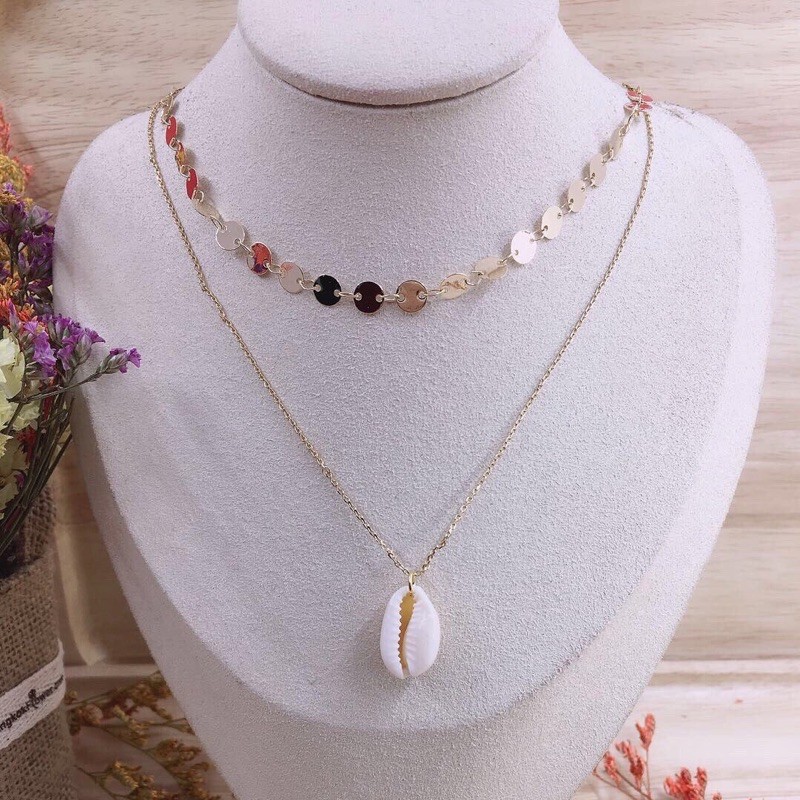 pomee.store สร้อยคอหอย 2 ระดับ | Shopee Thailand