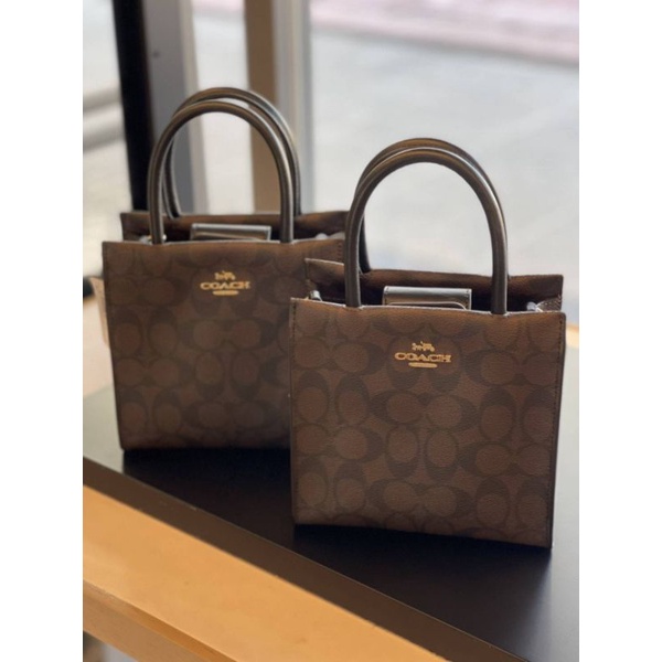 COACH MINI CALLY CROSSBODY IN SIGNATURE CANVAS (COACH 5693) | Shopee ...