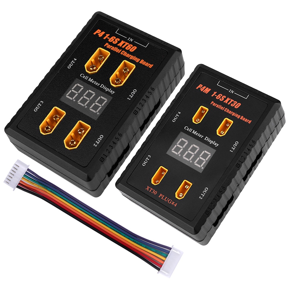 บอร์ดชาร์จ P4 P4M 1-6S 40A 4 พอร์ต พร้อมปลั๊กเชื่อมต่อ XT30 XT60 คุณภาพ ...