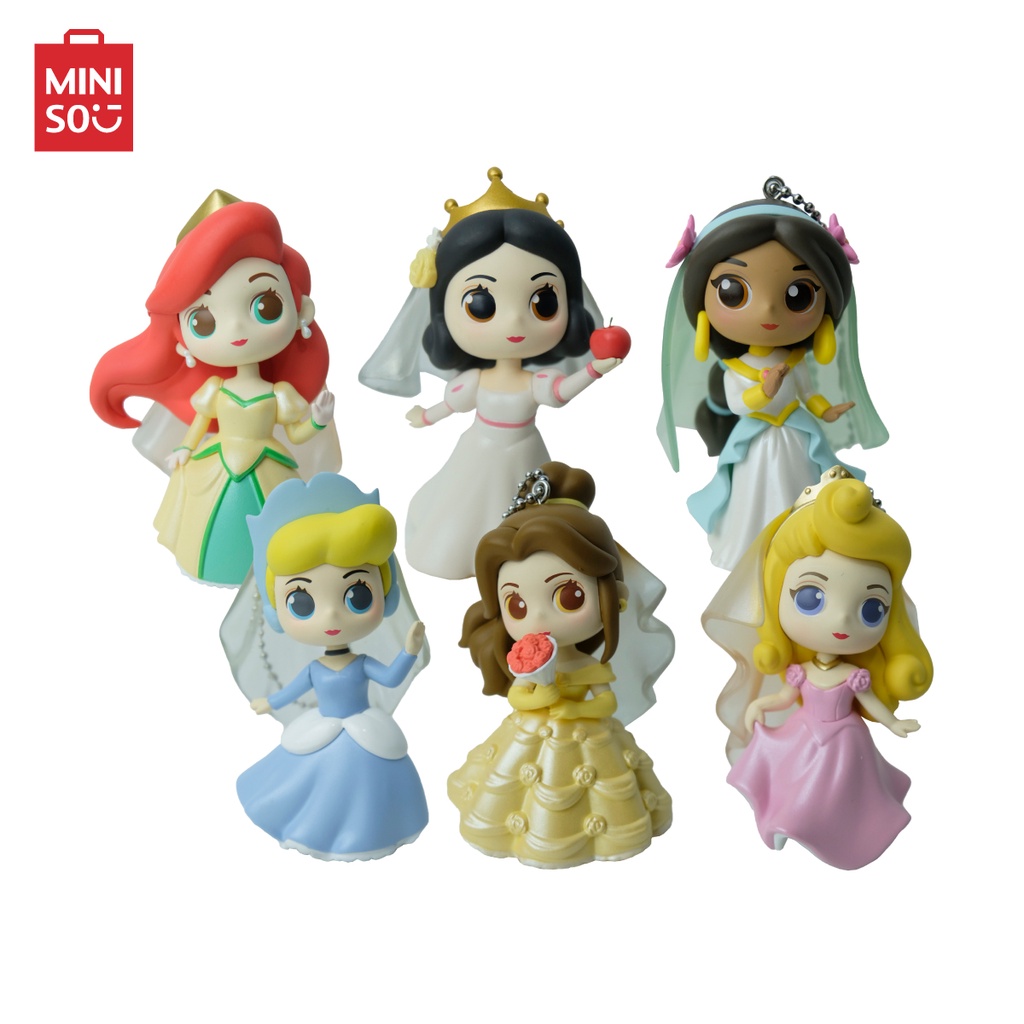MINISO กล่องสุ่ม กล่องสุ่มโมเดล Disney Princess Collection Wedding ...