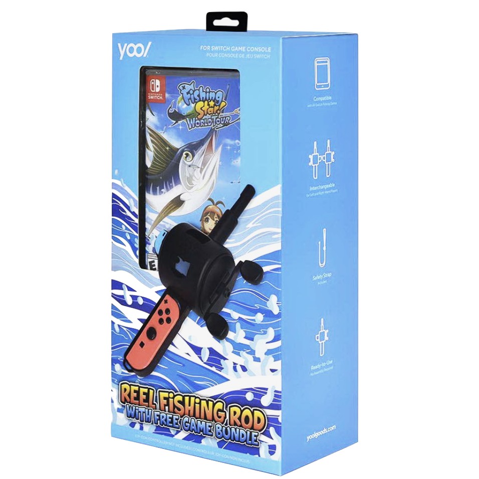 Nintendo: Reel Fishing Rod Bundle with Fishing Star World Tour (US Z1 ...
