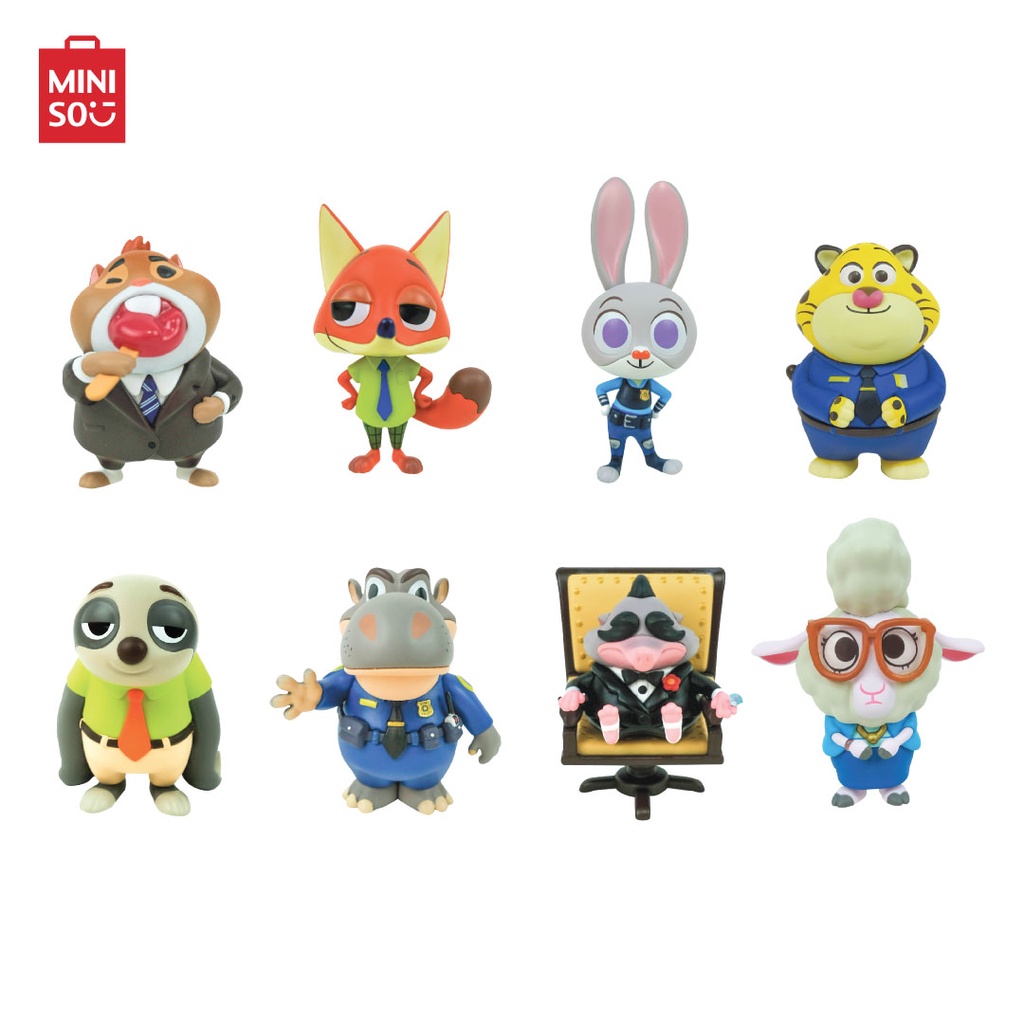 Miniso Blind Box Mini Figura Zootopia Serie Disney Genuino, 45% OFF