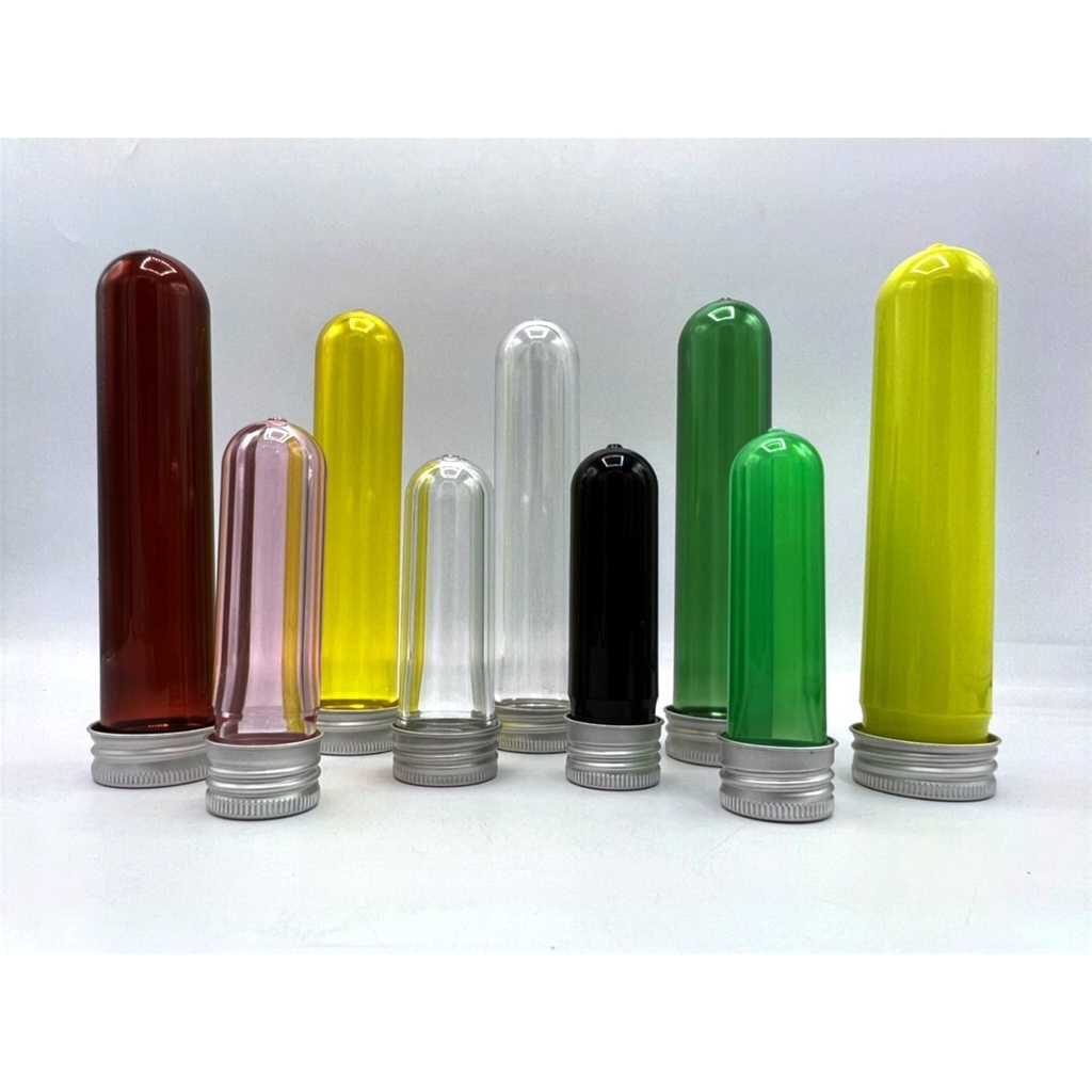 Preform PET ฝาอลูมิเนียมสีเงิน (ขนาด Ø24 - Ø33 mm) | Shopee Thailand