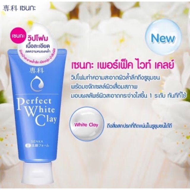 Senka Perfect White Clay ขนาด 120g | Shopee Thailand
