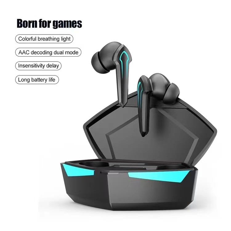 GamePods P30 Gaming หูฟังไร้สาย,Latency ต่ำ TWS หูฟังเกม,บลูทูธ5.0,เบส ...