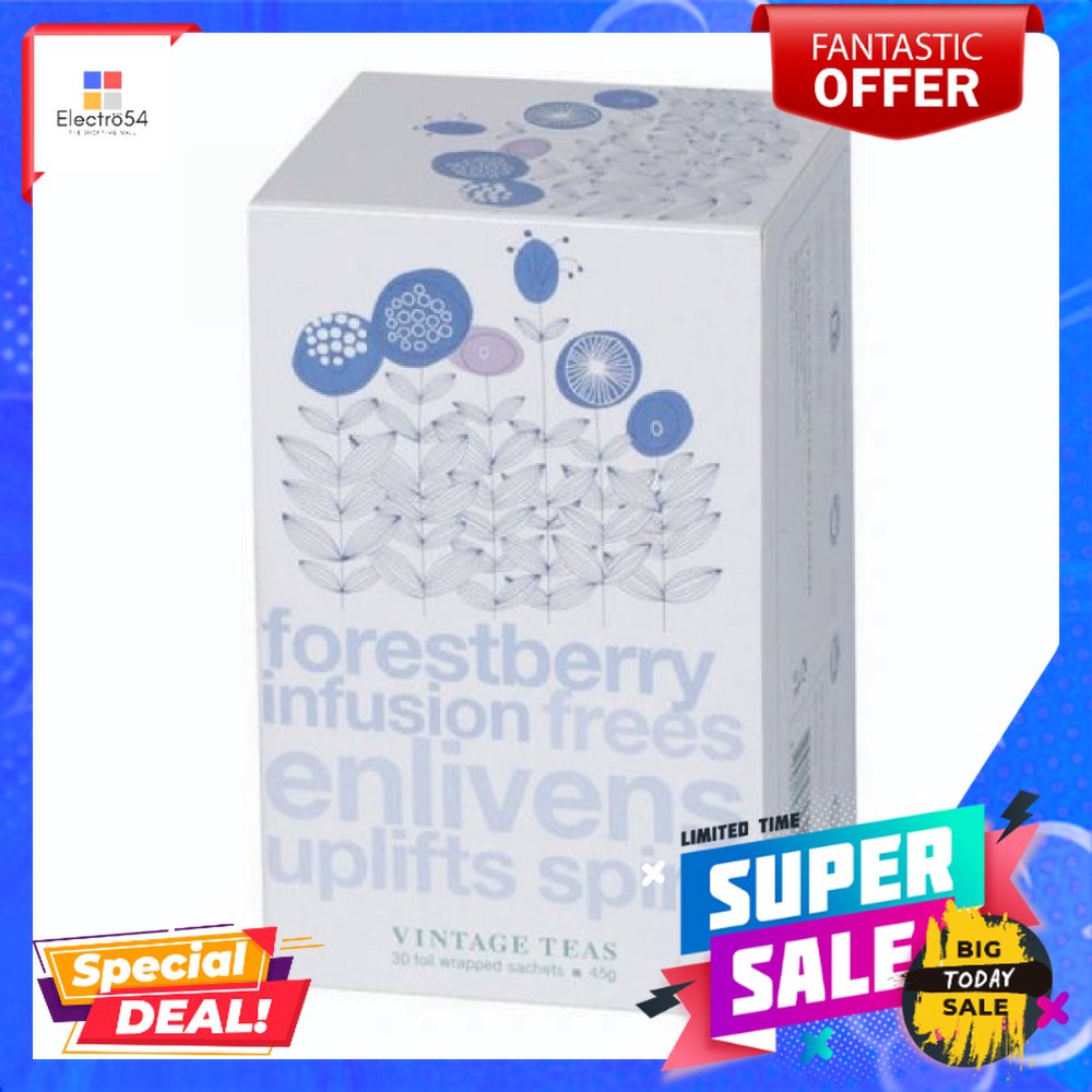 วินเทจที ฟอเรสเบอรี่ 45ก.VINTAGE TEAS FOREST BERRY 45G. | Shopee Thailand