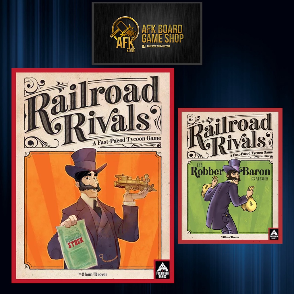 Railroad Rivals Premium Wood Edition + Expansion - Board Game - บอร์ด ...