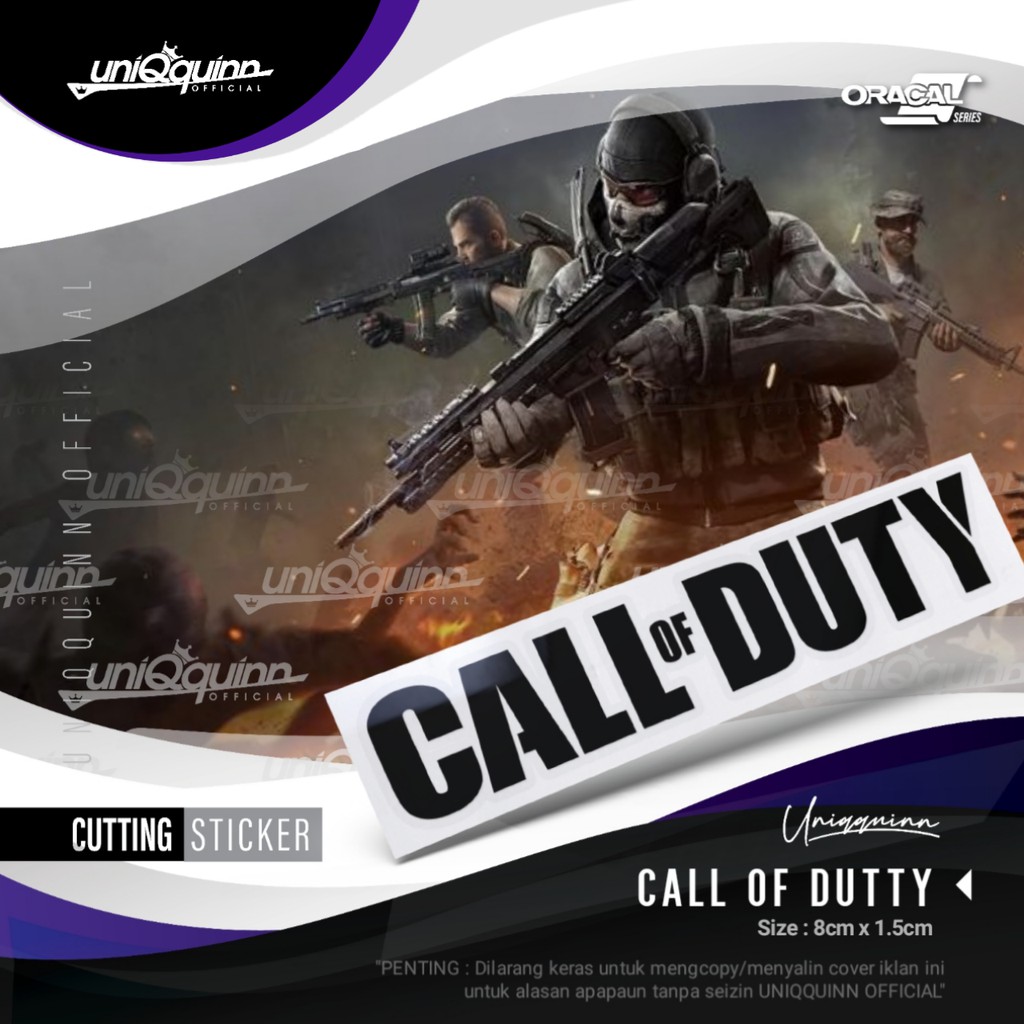 Uq Sticker Call of Duty | สติ๊กเกอร์ตัด Call of Duty | สติ๊กเกอร์ติด ...