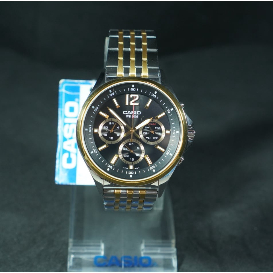 CASIO นาฬิกาข้อมือผู้ชาย Standard รุ่น MTP-E303SG ( ของแท้ประกันศูนย์ 1 ปี ) | Shopee Thailand