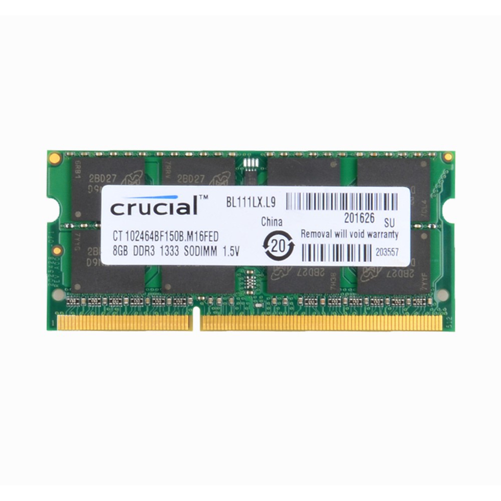 Crucial 2GB 4GB 8GB RAM DDR3 DDR3L 1333Mhz 1600Mhz DDR2 667Mhz 800Mhz 1066Mhz LAPTOP RAM 1.35V 1 ...