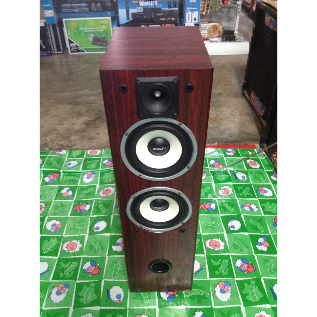 ตู้ลำโพง สีลายไม้โอ๊คแดง เสียงเบส กลาง และ แหลม 3 ทาง ดอลำโพง CCON 6 ...