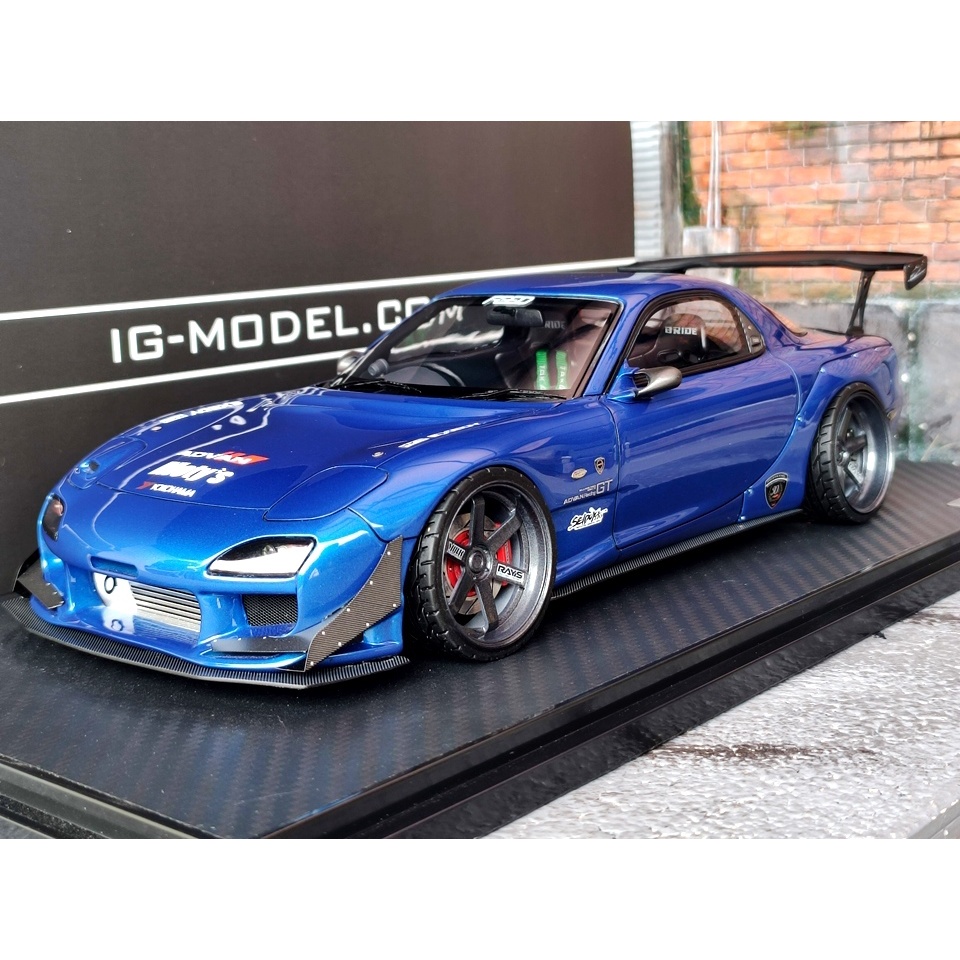 โมเดลรถRX7 ignition Model Feed Mazda RX7 FD3s ขนาด สเกล scale 1:18 1/18 ราคา โมเดลรถของขวัญ ...