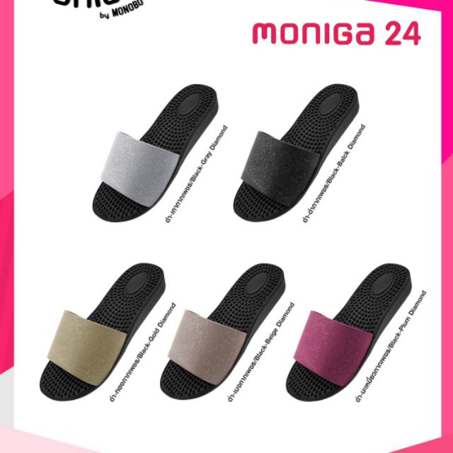 Monobo Moniga 24 โมโนโบ้ โมนิก้า 24 ของแท้ 100%รองเท้าแตะแบบสวมผู้หญิง ...