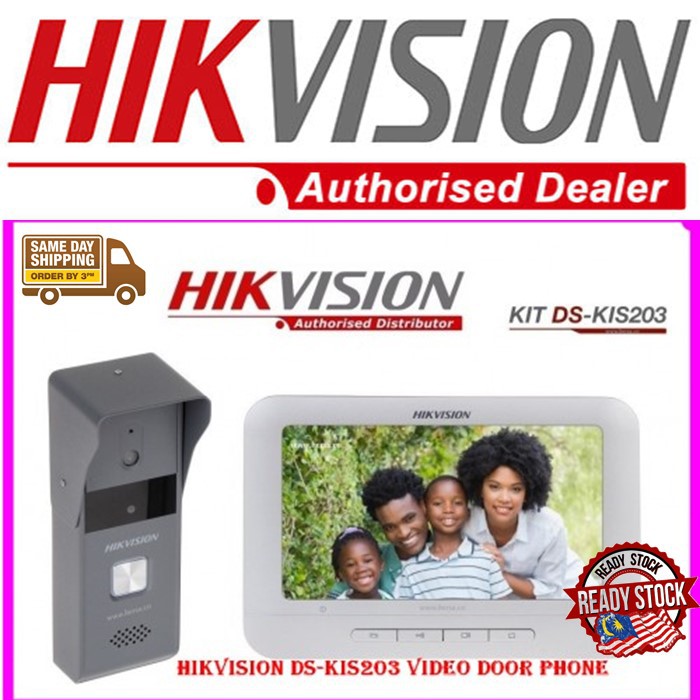 Hikvision DS-KIS203 โทรศัพท์ประตูวิดีโอ HD สี่สาย Analog Video Intercom ... Hikvision DS-KIS203 โทรศัพท์ประตูวิดีโอ HD สี่สาย Analog Video Intercom ...