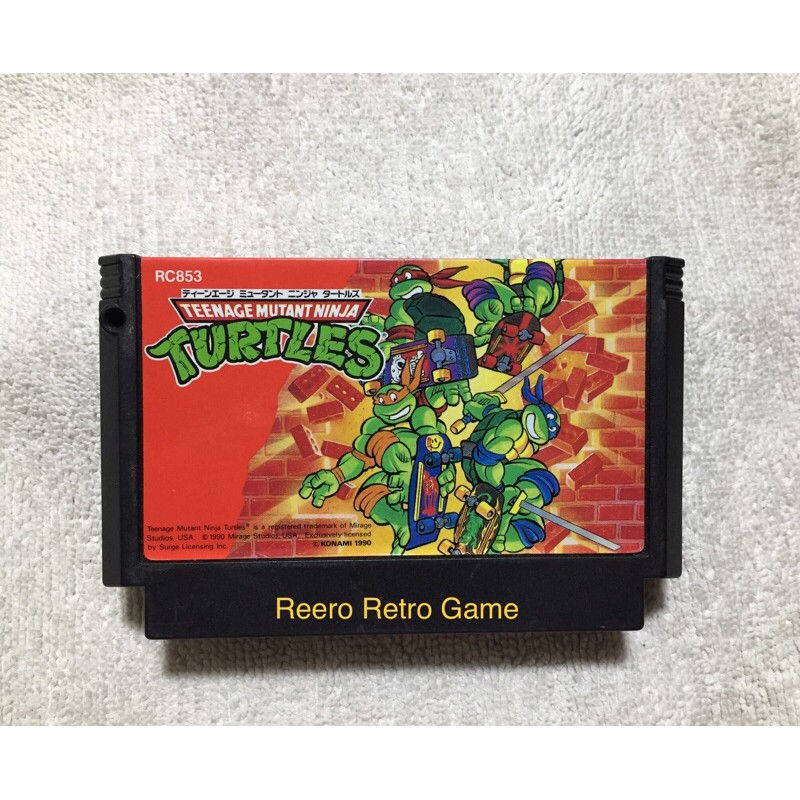 Teenage Mutant Ninja Turtles : นินจาเต่า เกมส์ในตำนาน ตลับ Famicom (FC ...